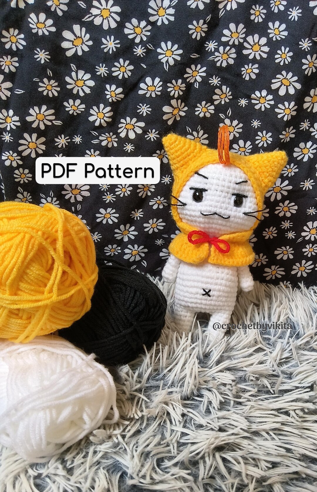 Crochet Momo PDF Pattern: Infinity Nikki Amigurumi Cat Plush With ...