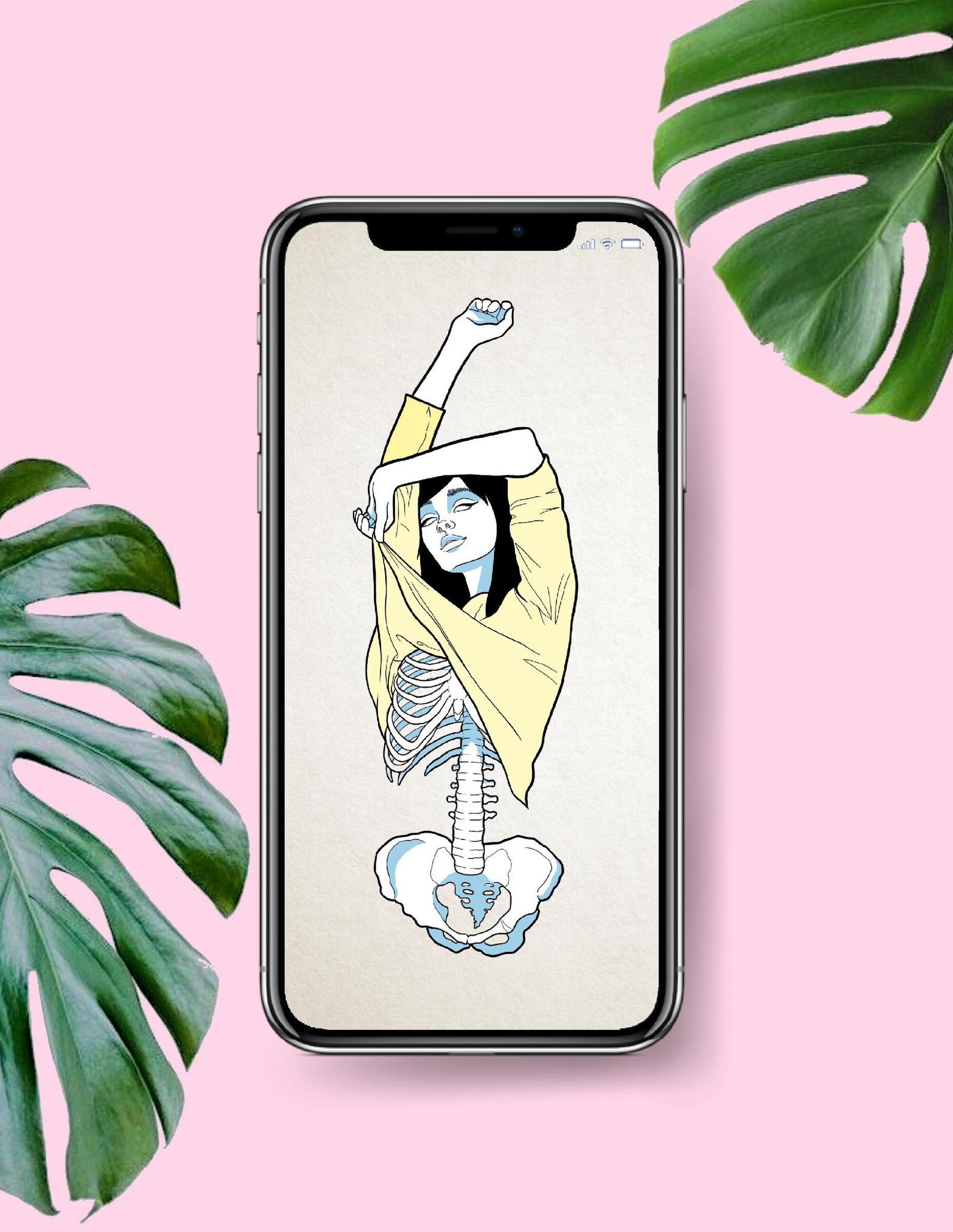 3 Color Phone Wallpapers Plus Bonus Coloring Page Stripping | Etsy