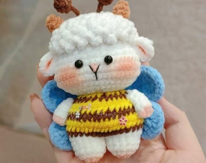 Bee Sheep Crochet Pattern - Amigurumi Bee Sheep Pattern - Digital ...
