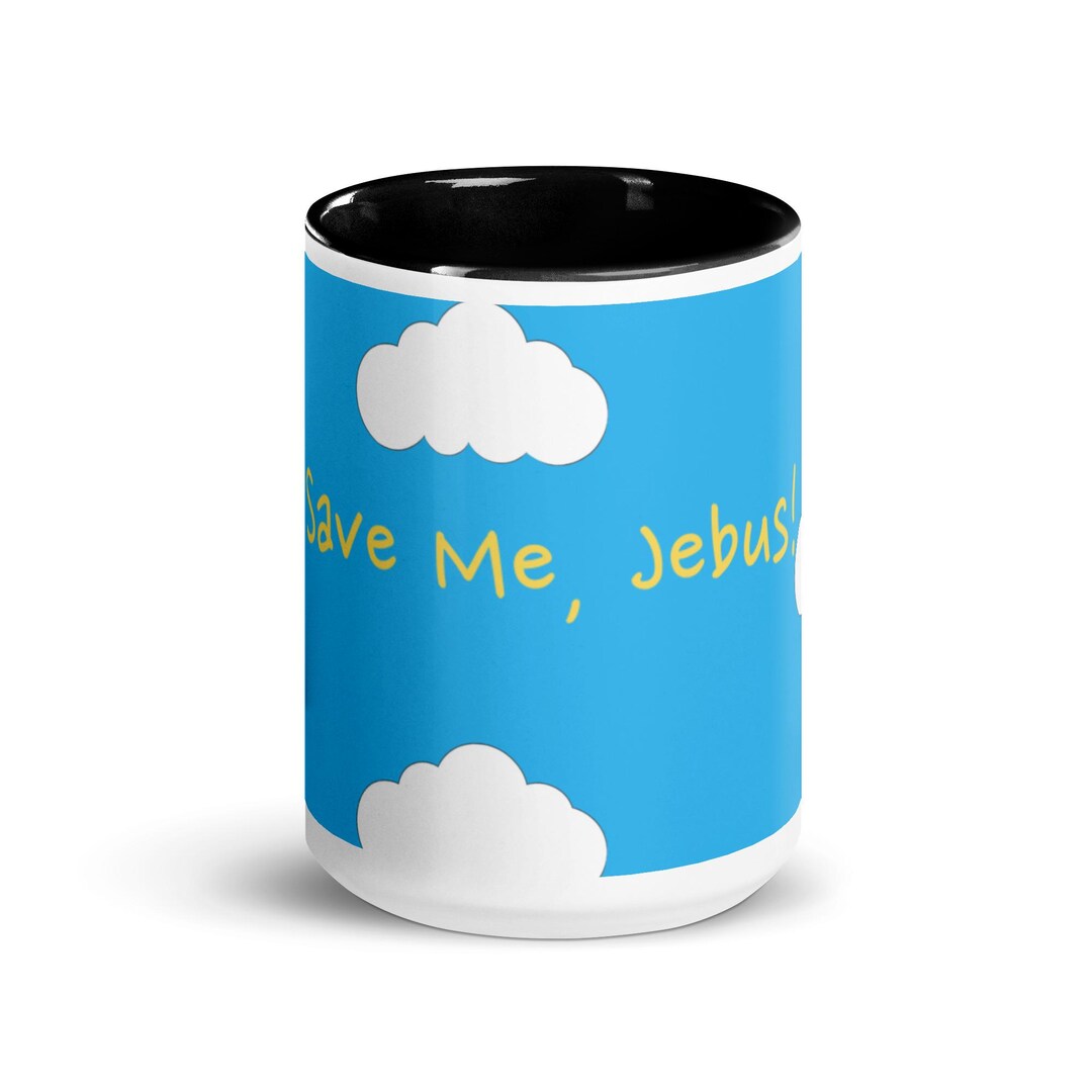 Save Me Jebus Coffee Mug: Funny Simpsons Quote, Gold Lettering - Etsy