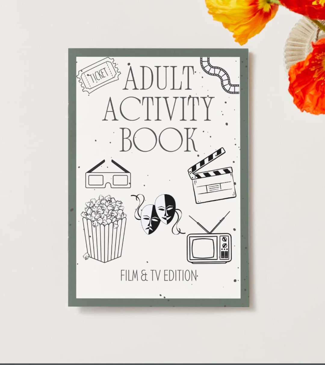 Adult Activity Book: Film & TV Edition - Etsy