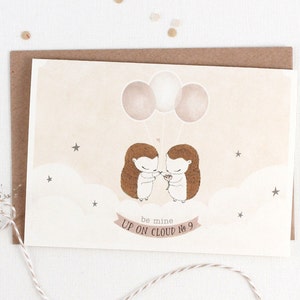 50% OFF Valentine's Day Card Be Mine, up on Cloud No.9 Greeting Card - Etsy