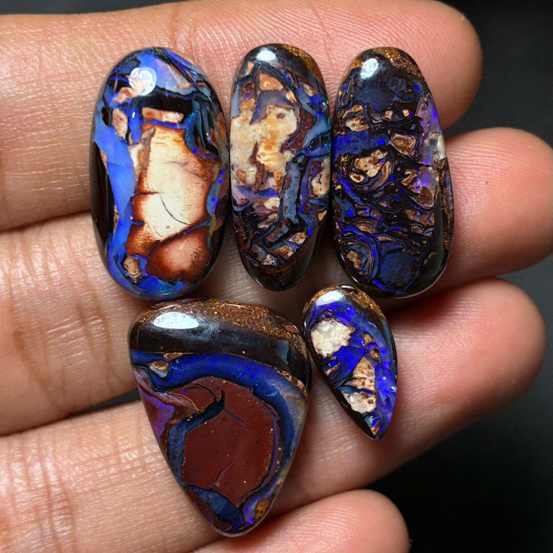 Koroit Opal Purple Color Parcel 5 Pcs 53.50 Cts - Etsy