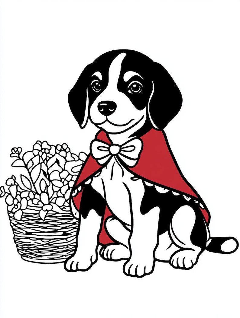 Adult Coloring Pages Bundle | 90+ Vintage Dog & Scene Designs (PDF ...