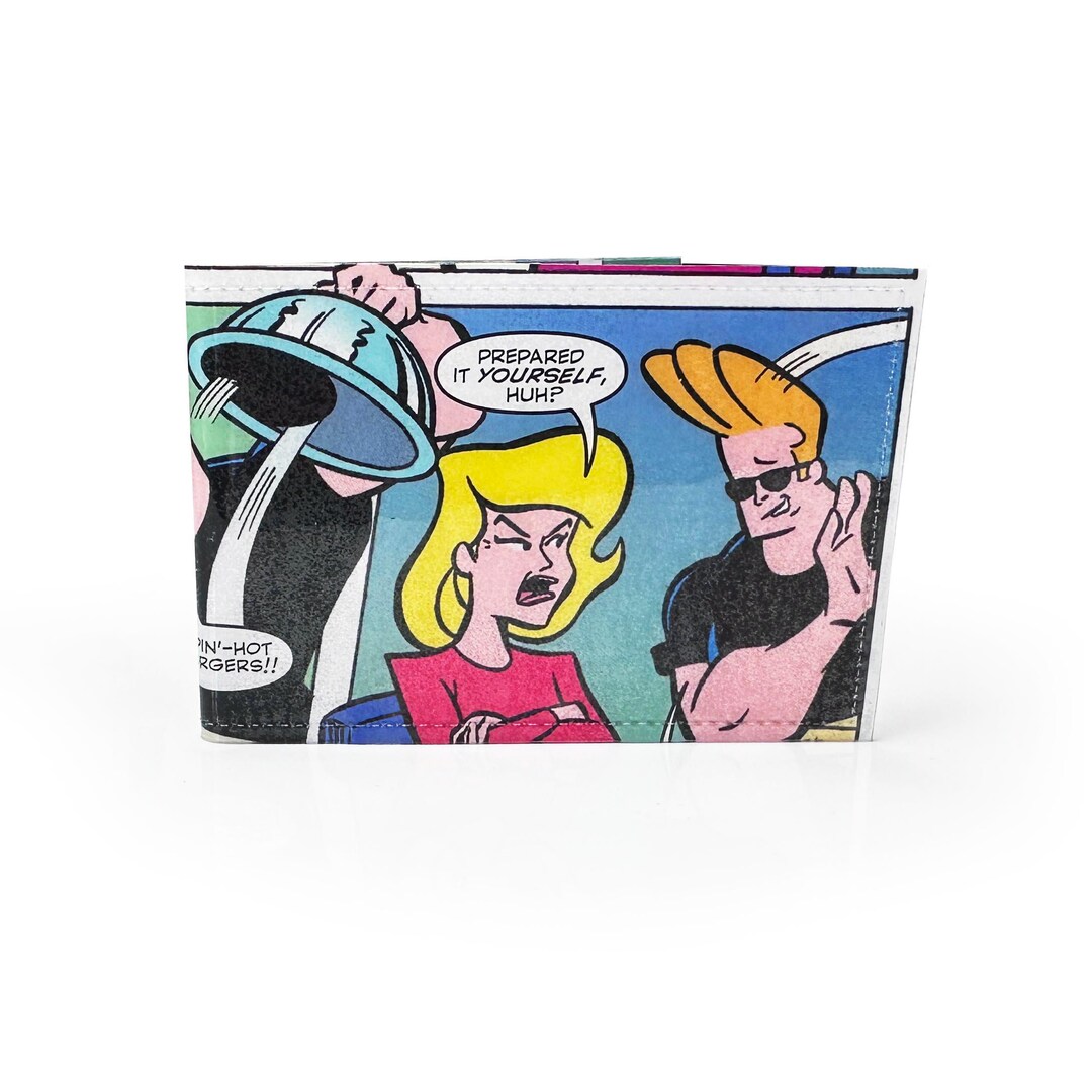 OYSTER CARD HOLDER | Upcycled Johnny Bravo Comic in Pvc - Travel Wallet ...