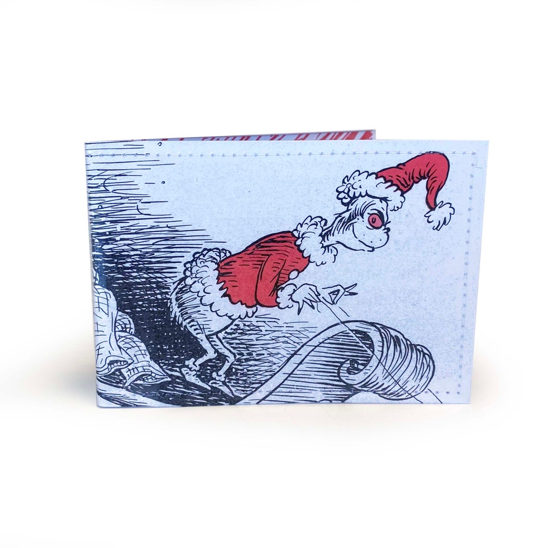 OYSTER CARD WALLET the Grinch, Dr Seuss Book Page in Pvc Metro, Rail ...