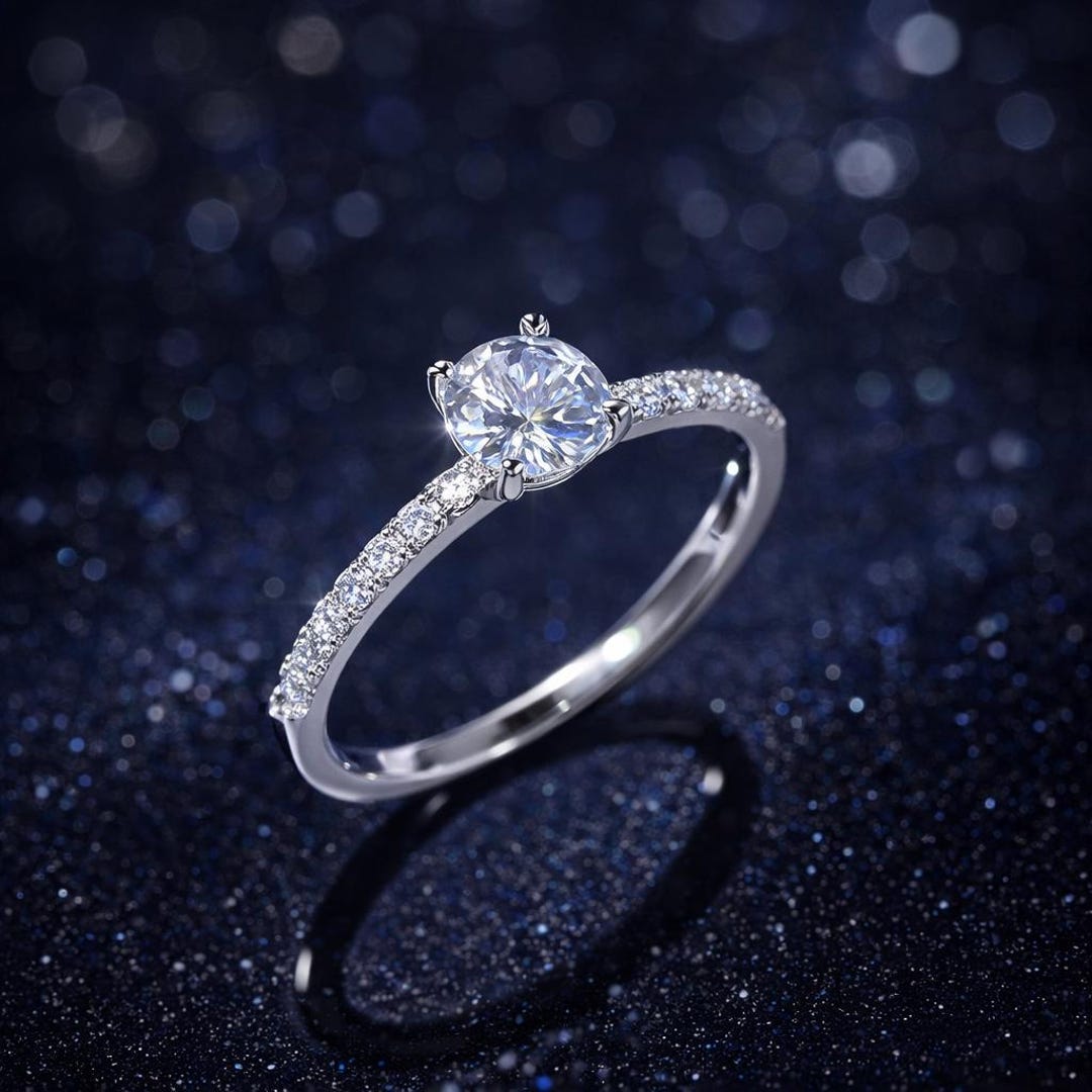 Elegant Promise Ring – Classic Solitaire in 3 Gold Tones - Etsy