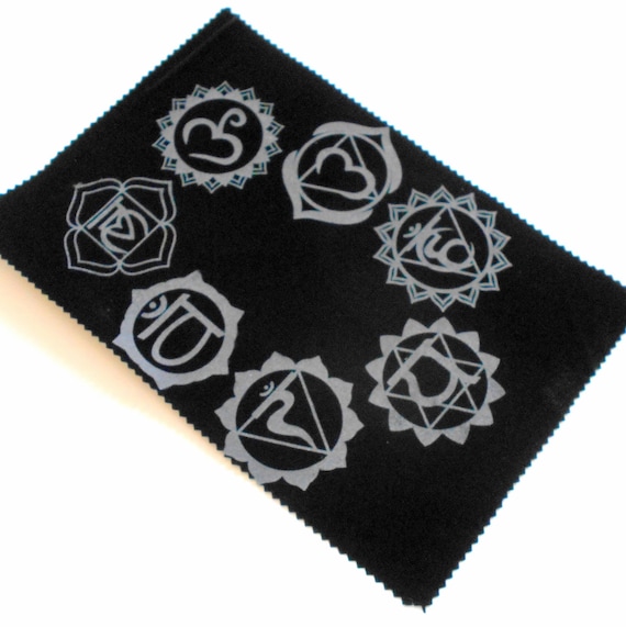Seven Chakras Crystal Grid Cloth Divination Mat Earthegy 2138 | Etsy