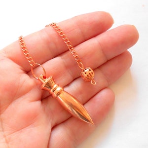 Copper Karnak Pendulum Divination Tool Reiki Metaphysical Earthegy ...