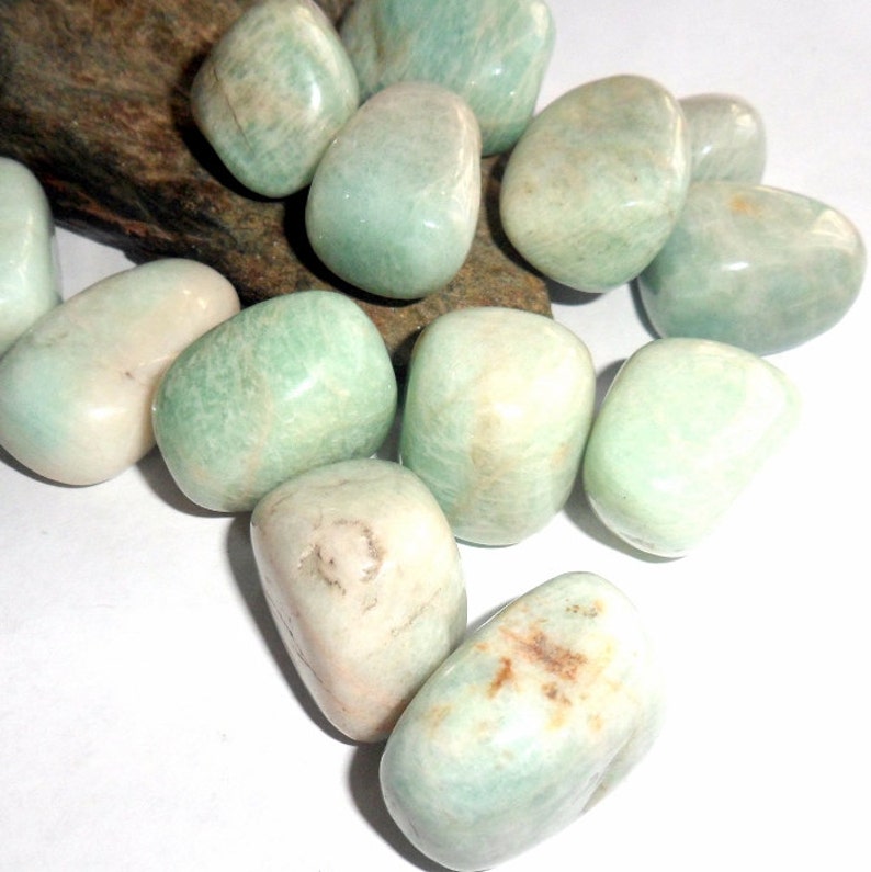 Polished Brazilian Amazonite Gemstone Tumble Stone Specimen - Etsy