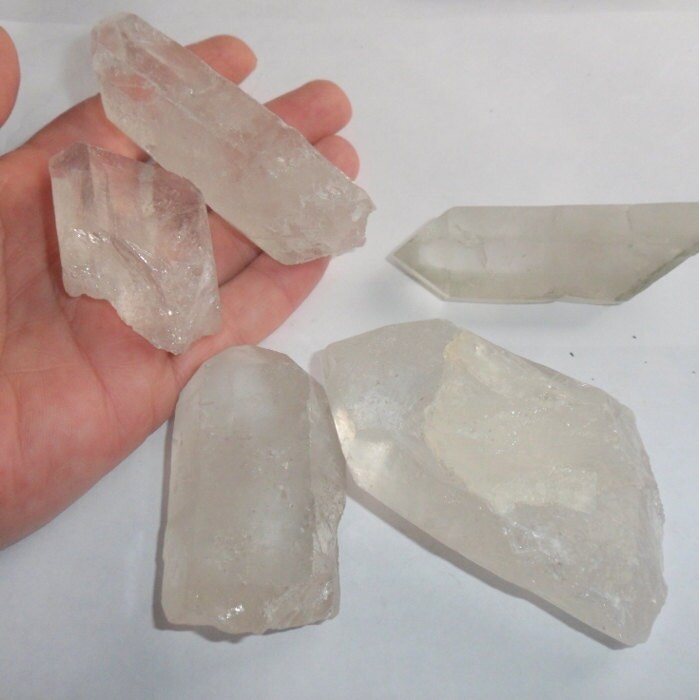 Clear Quartz Rock Crystal Raw Point Specimen Reiki 2 Inch Plus Earthegy ...