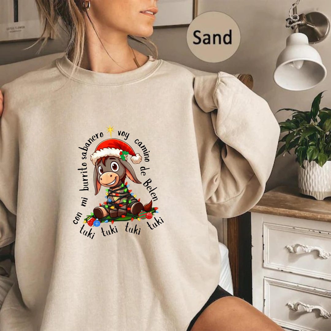 Mi Burrito Sabanero Christmas Sweater, Donkey Tuki Tuki Shirt, Cute ...