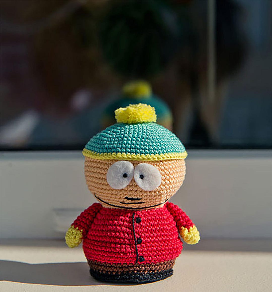Handmade Crochet Eric Cartman Doll – South Park Inspired Amigurumi Toy ...