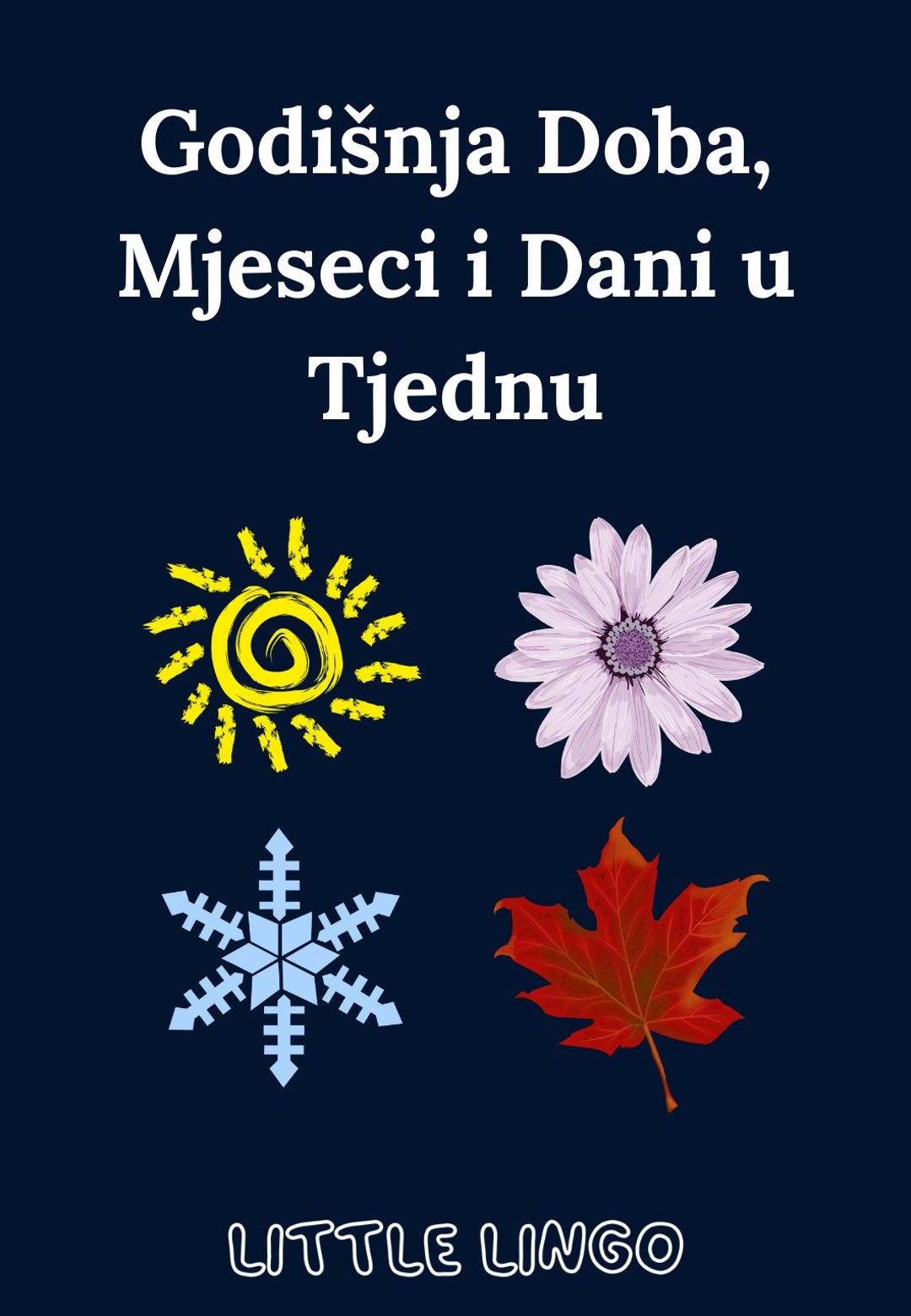 Croatian Language Flashcards – Seasons, Months and Days of the Week ...
