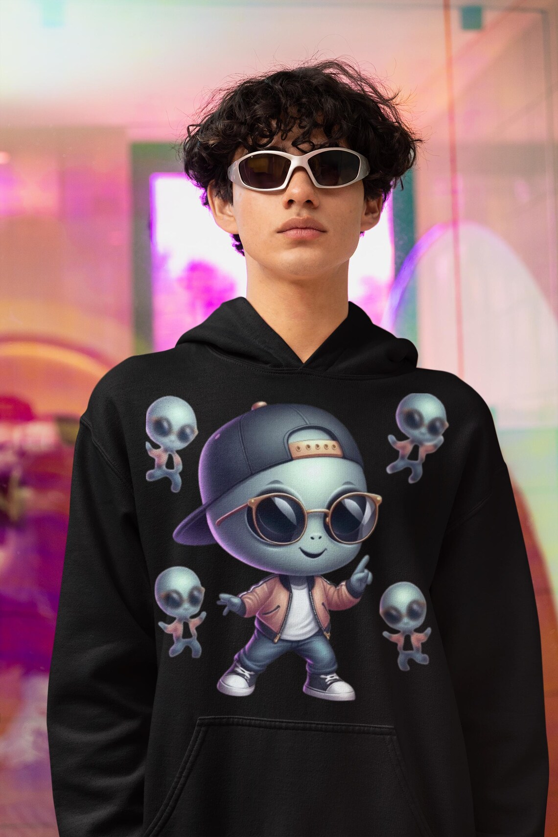 Hip Urban Alien PNG Design – Fun Sci-fi Character With Sunglasses ...