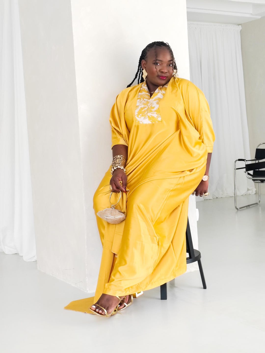 Elegant Silk Bubu Dress | African Kaftan Gown for All Occasions ...