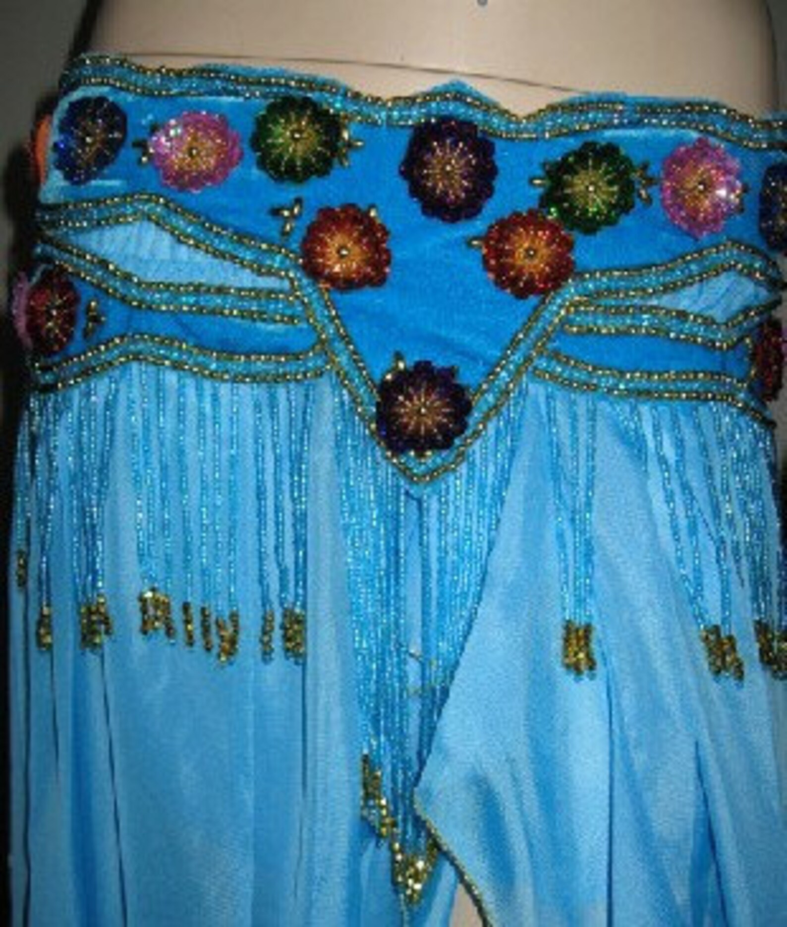 PLUS Size Lush VELVET Belly Dance DD Cups 47 Inch Hips Costume ...