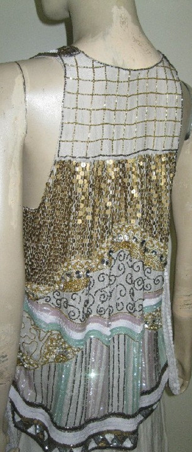 40 Bust New Andersen & Lauth Hand BEADED Designer Top JEWELED ...