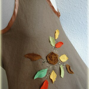 LINEN Dress, Falling Leaves, Eco Friendly Natural Fantasy Dresses ...