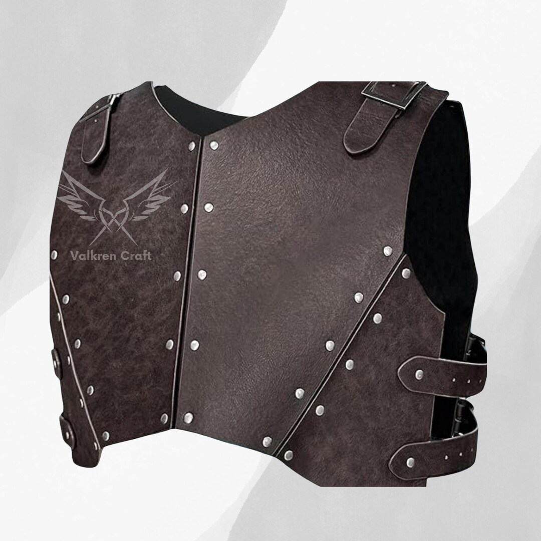 Viking Leather Chest Armor – Medieval Style Adjustable Armor for ...
