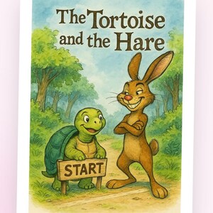 The Tortoise and the Hare - Kids Storybook With Character Art | Instant ...