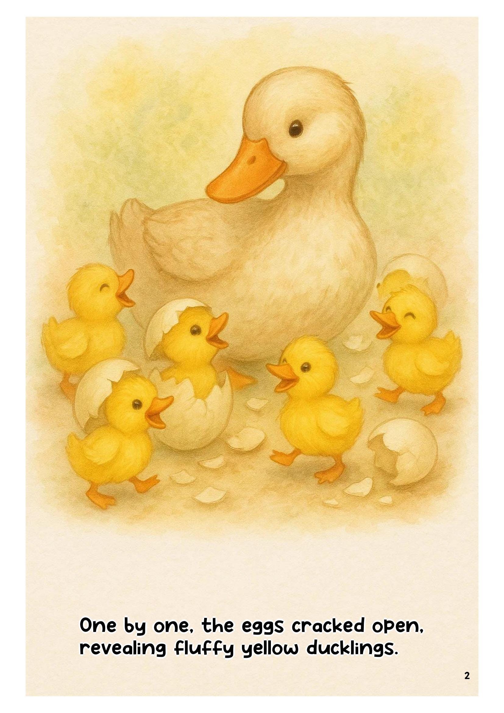 The Ugly Duckling Storybook: Kids Digital Fairy Tale With Character Art ...