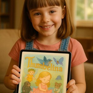 Thumbelina Storybook PDF With Bonus Character Art | Kids Digital Fairy ...