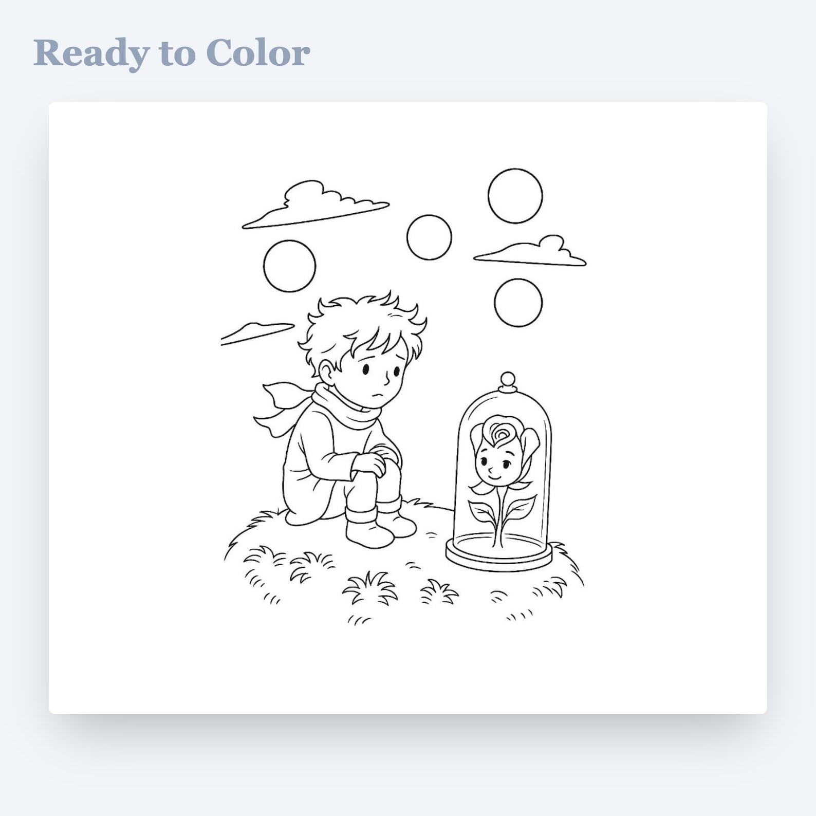 The Little Prince Coloring Storybook PDF for Kids - Instant Download - Etsy
