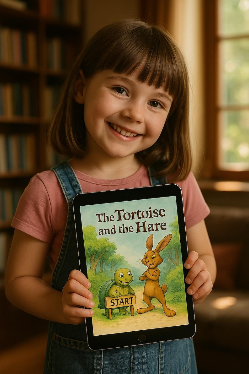 The Tortoise and the Hare - Kids Storybook With Character Art | Instant ...
