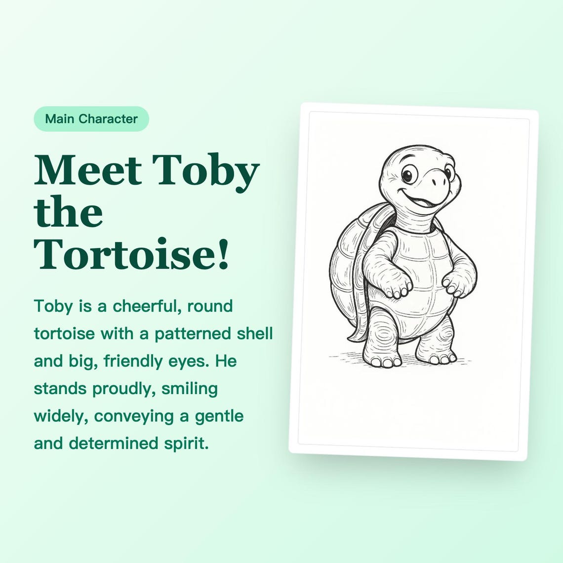 The Tortoise and the Hare Coloring Storybook PDF for Kids - Instant ...