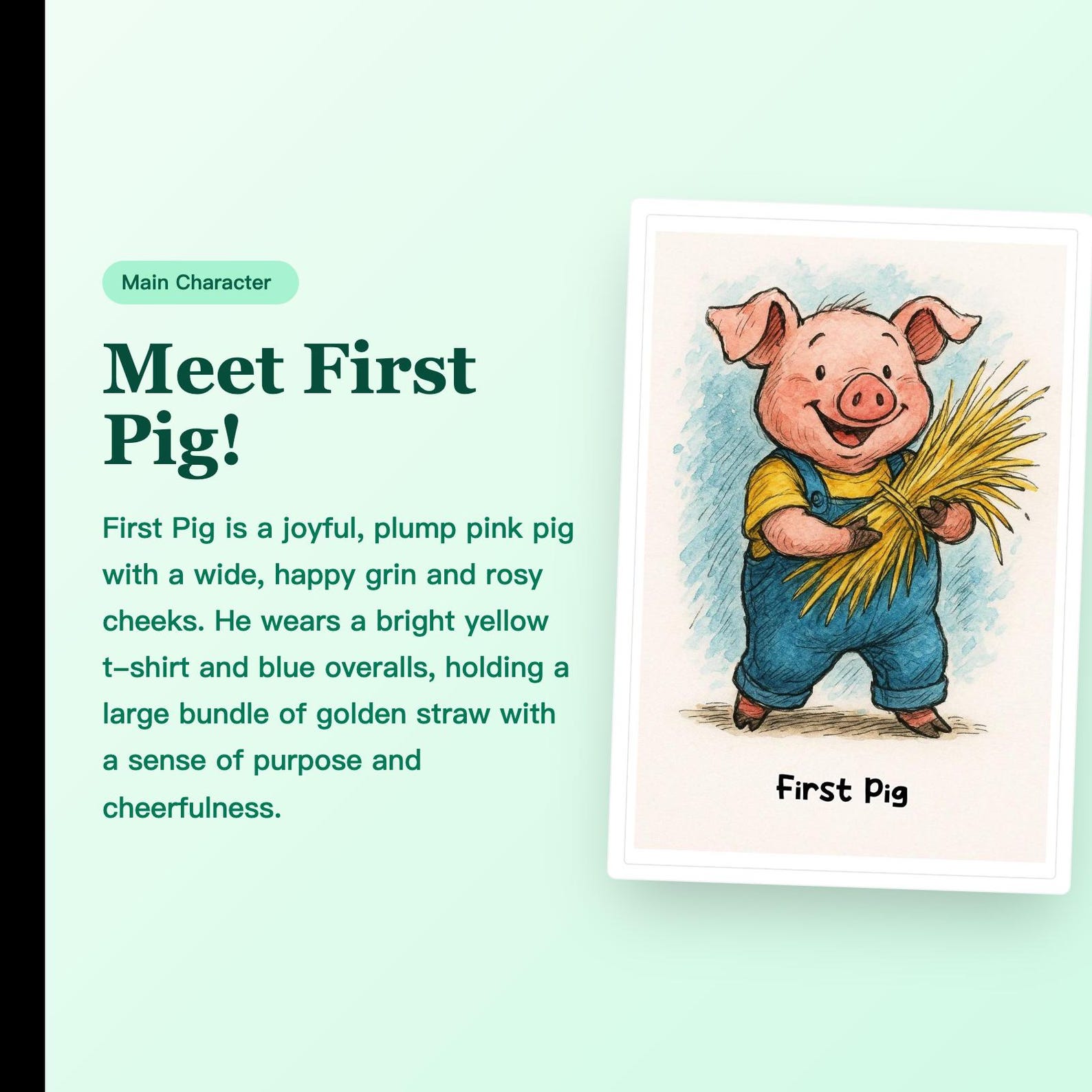 The Three Little Pigs - Digital Children's Storybook With Colorful ...