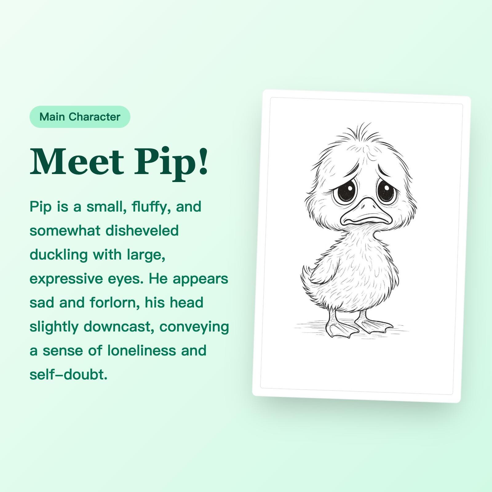 The Ugly Duckling Coloring Storybook PDF for Kids - Instant Download - Etsy