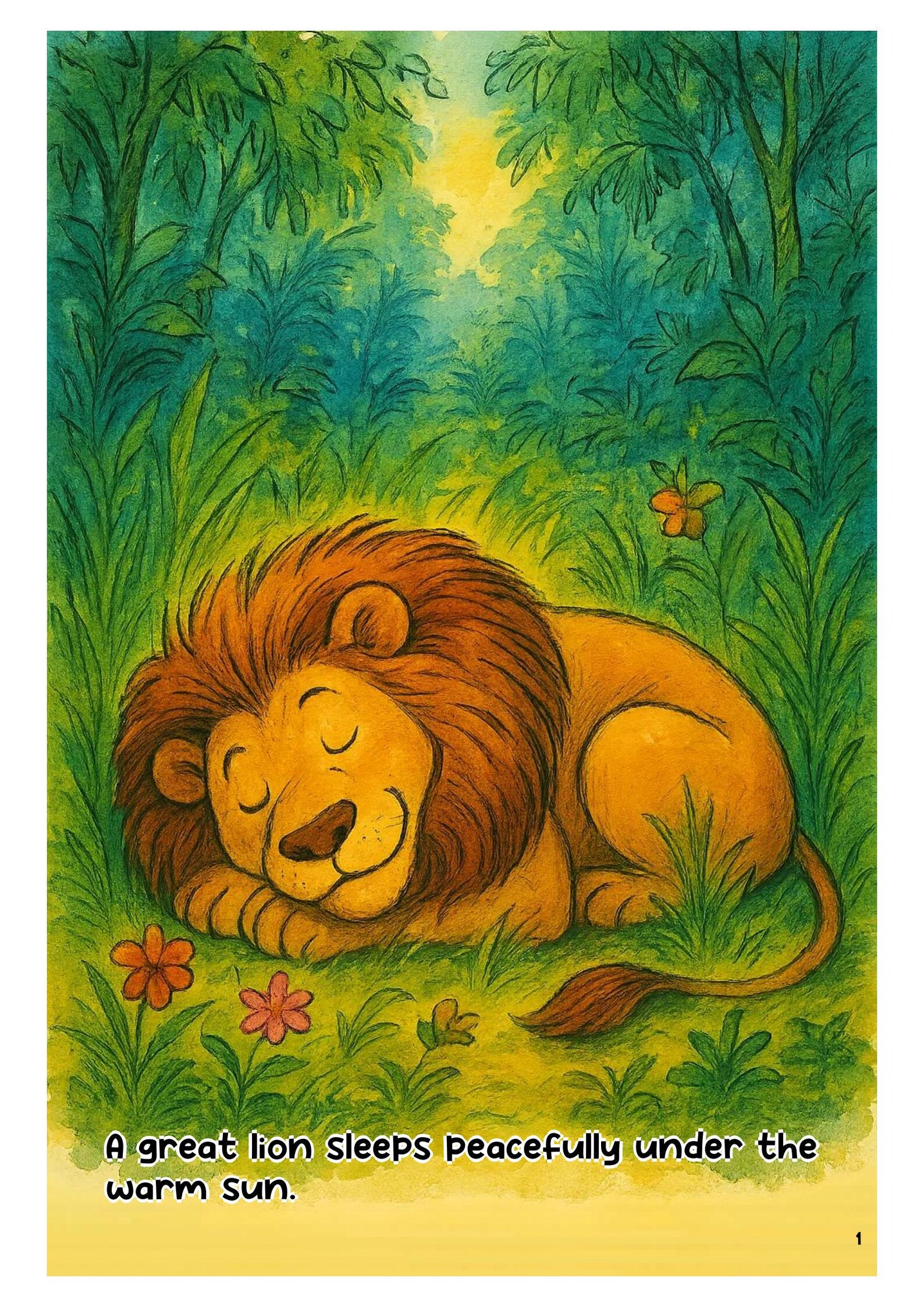 The Lion and the Mouse - Digital Children's Storybook PDF With Colorful ...