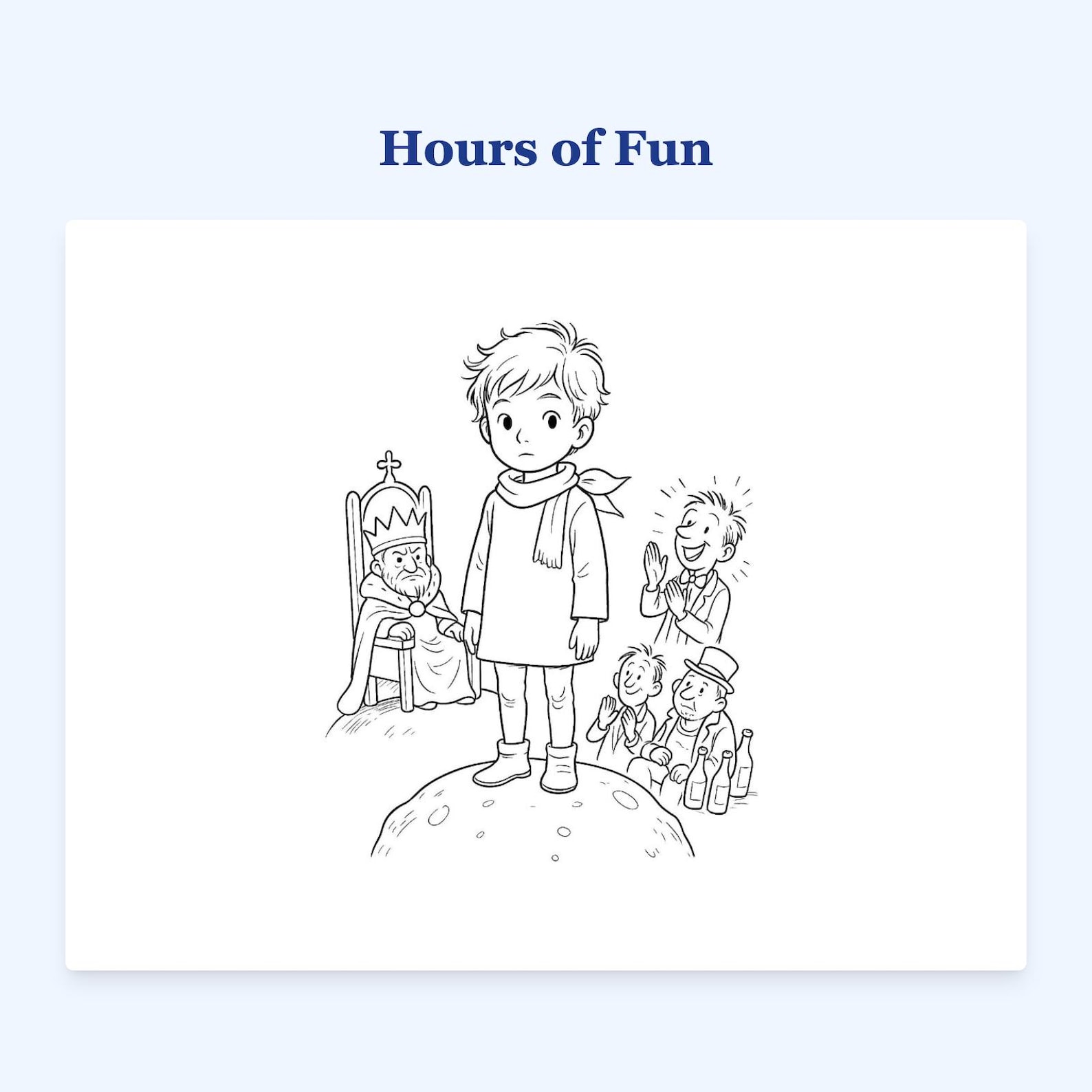 The Little Prince Coloring Storybook PDF for Kids - Instant Download - Etsy