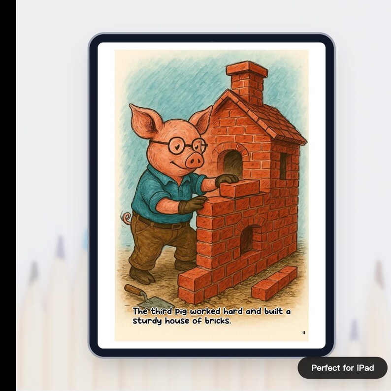 The Three Little Pigs - Digital Children's Storybook With Colorful ...