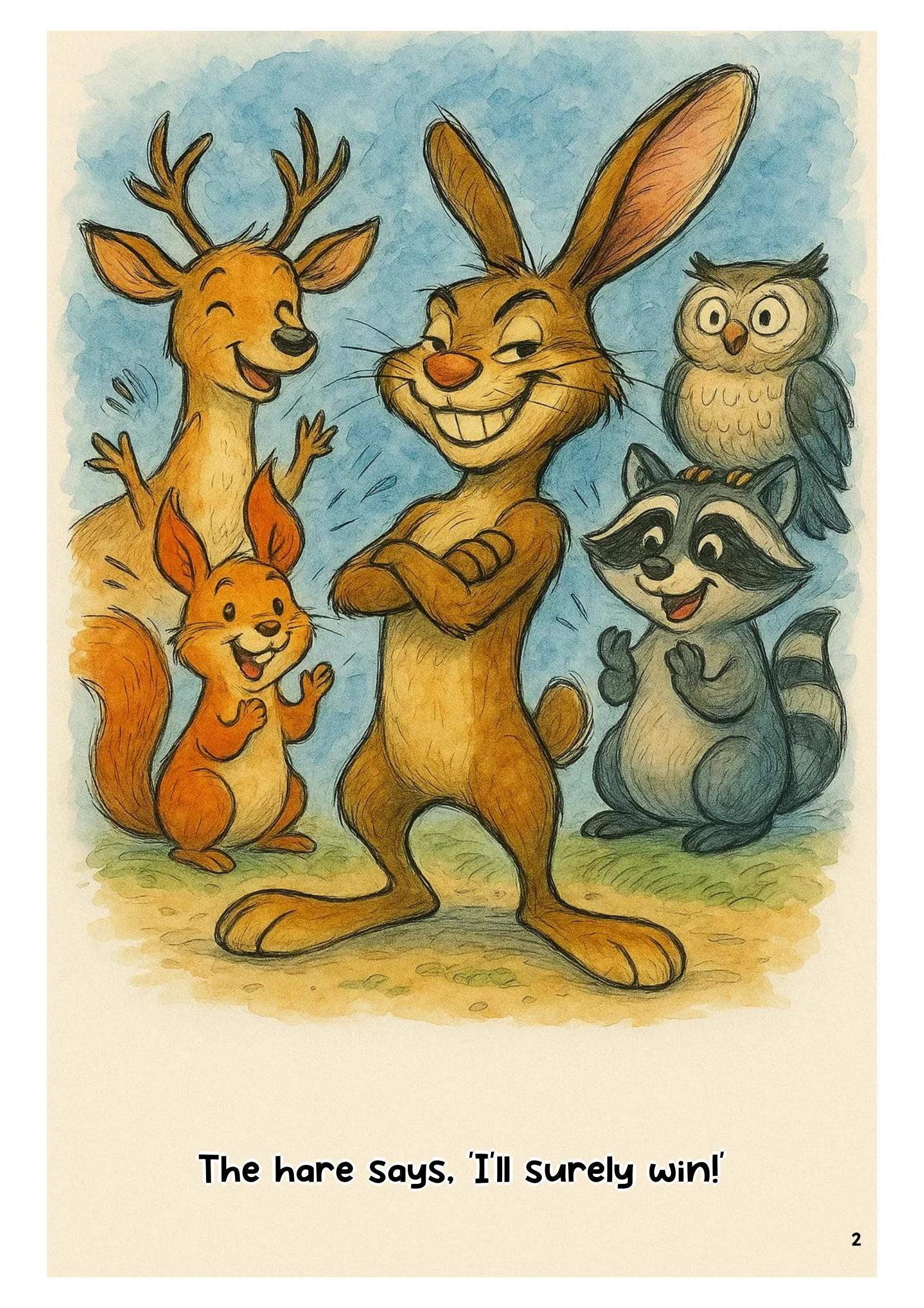 The Tortoise and the Hare - Kids Storybook With Character Art | Instant ...