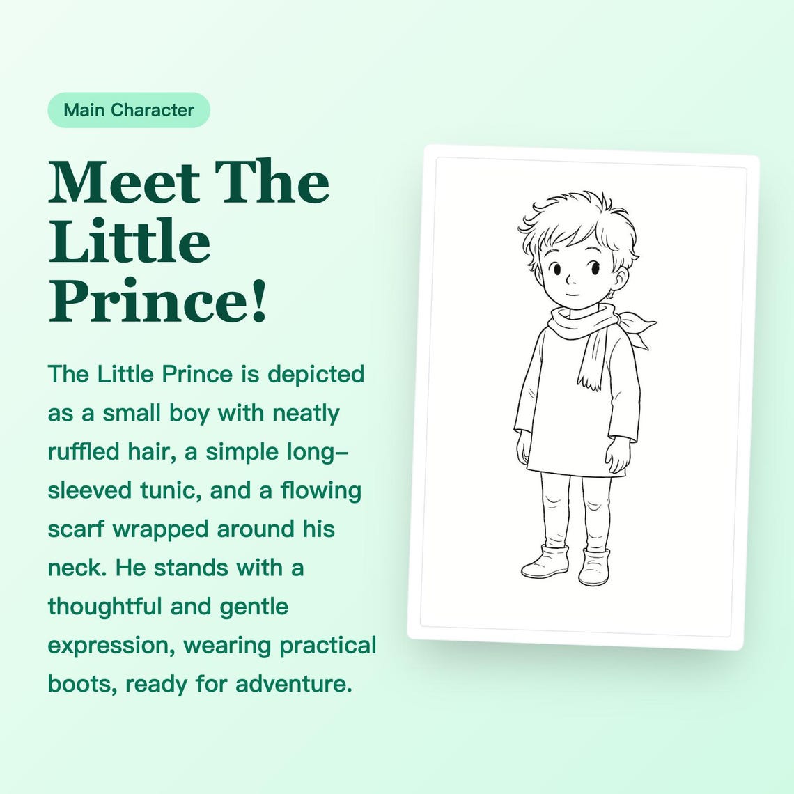 The Little Prince Coloring Storybook PDF for Kids - Instant Download - Etsy
