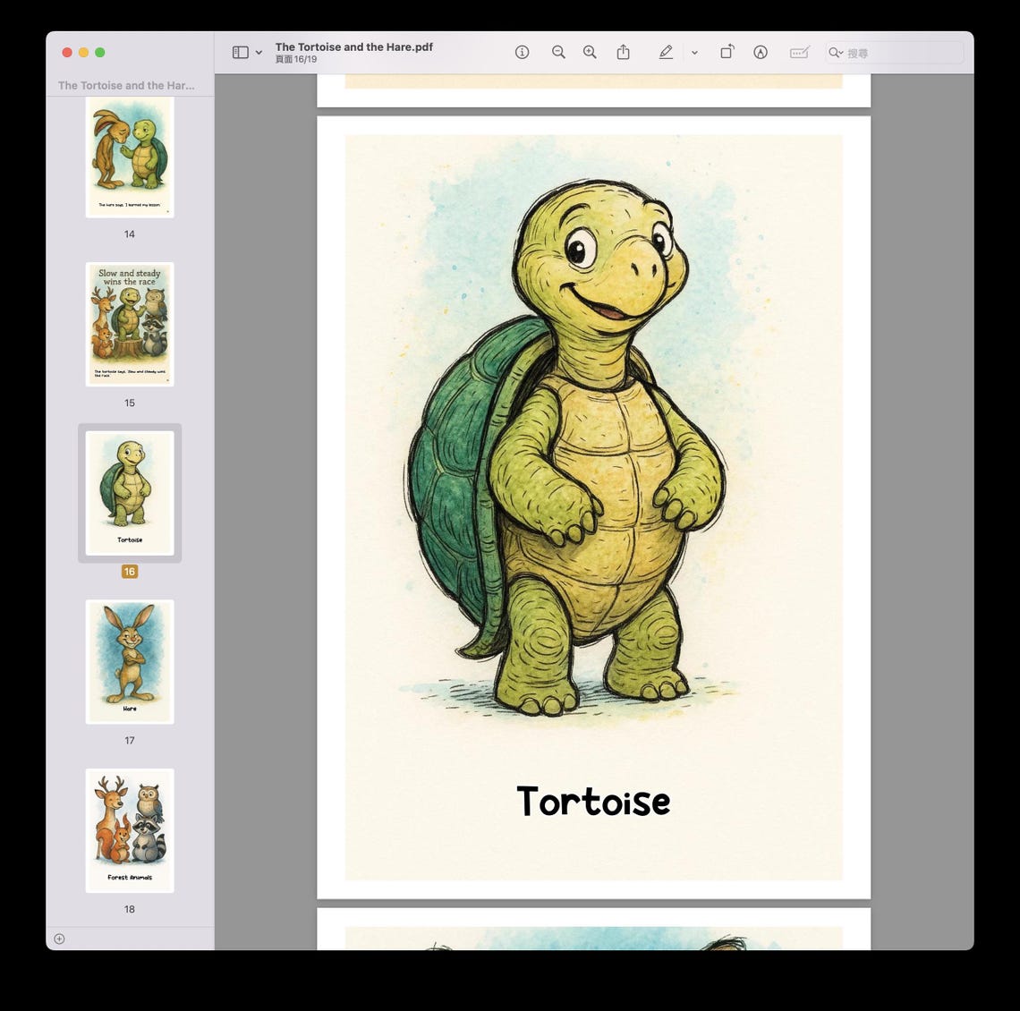 The Tortoise and the Hare - Kids Storybook With Character Art | Instant ...