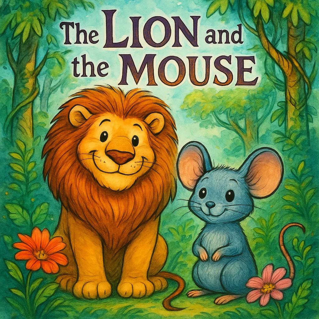 The Lion and the Mouse - Digital Children's Storybook PDF With Colorful ...