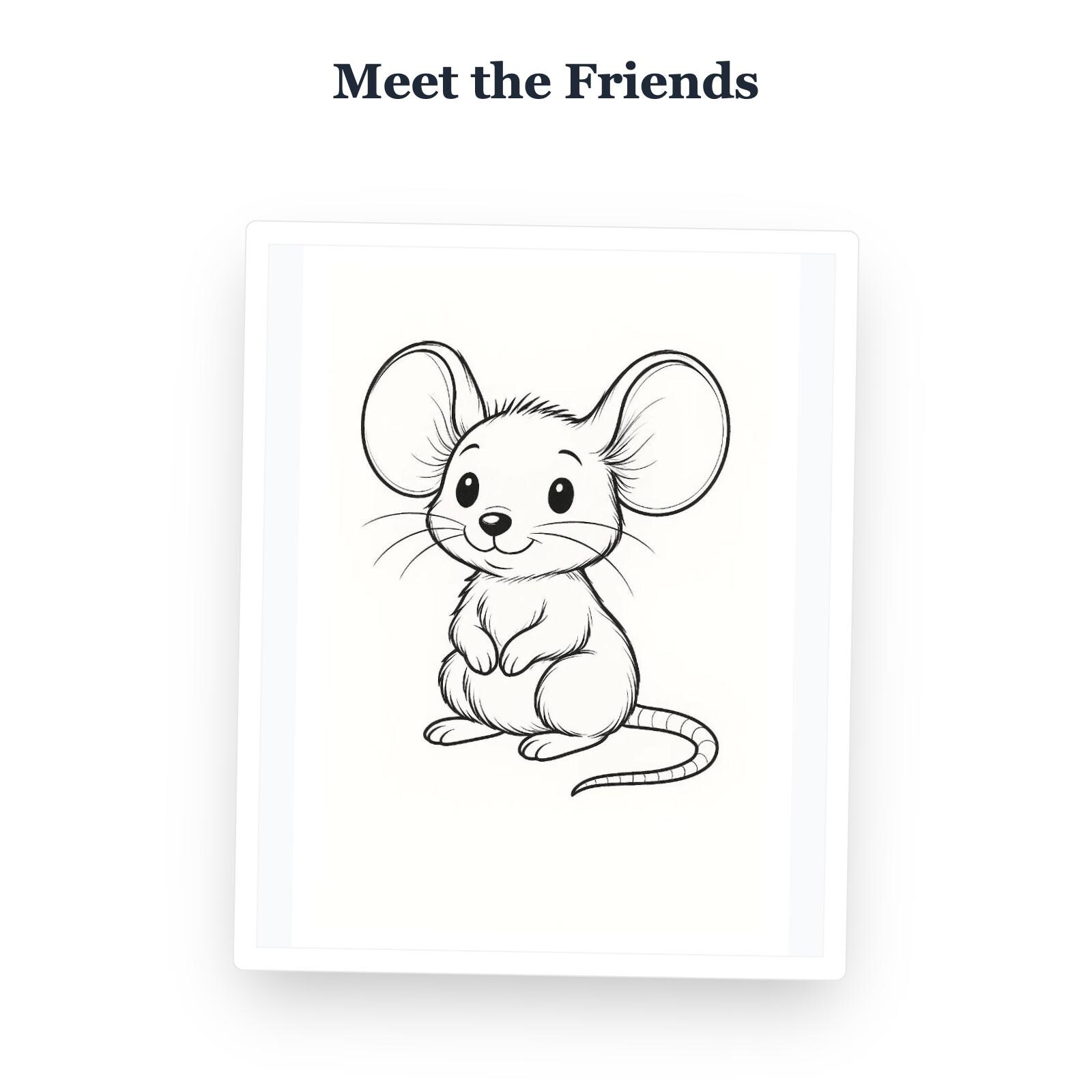 The Lion and the Mouse Coloring Storybook PDF for Kids - Instant ...
