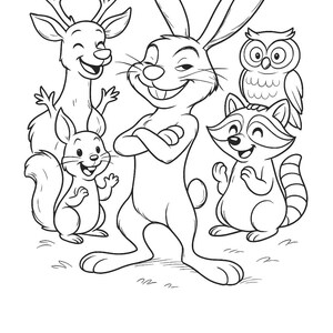The Tortoise and the Hare Coloring Storybook PDF for Kids - Instant ...