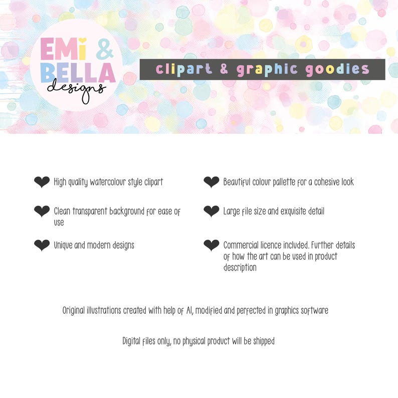 Pastel Dinosaur Clipart: Rainbow Unicorn PNG Bundle (digital Download ...