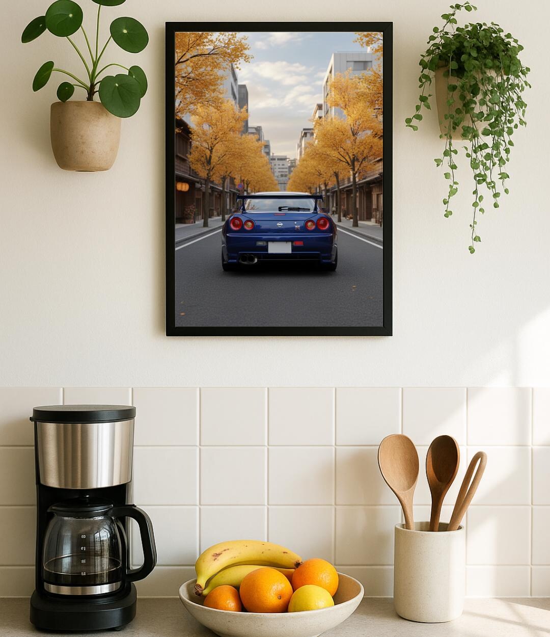 Japanese JDM Car Photography Print | Autumn City Street (digital ...