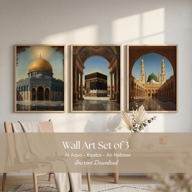 Makkah Medina Wall Art - Etsy