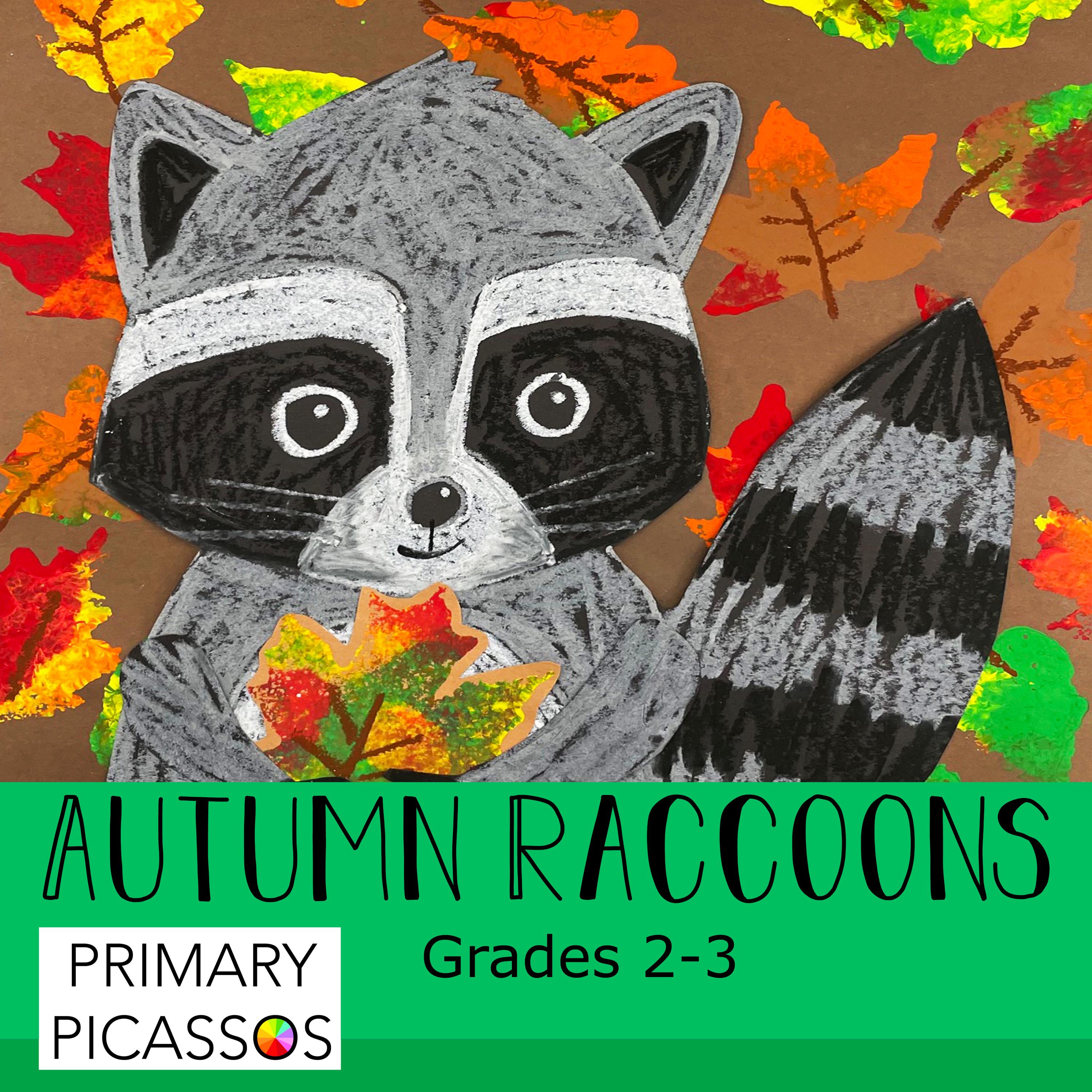 Raccoon Art Project | Fall Activity for Kids | Fun Art Lesson for Kids ...