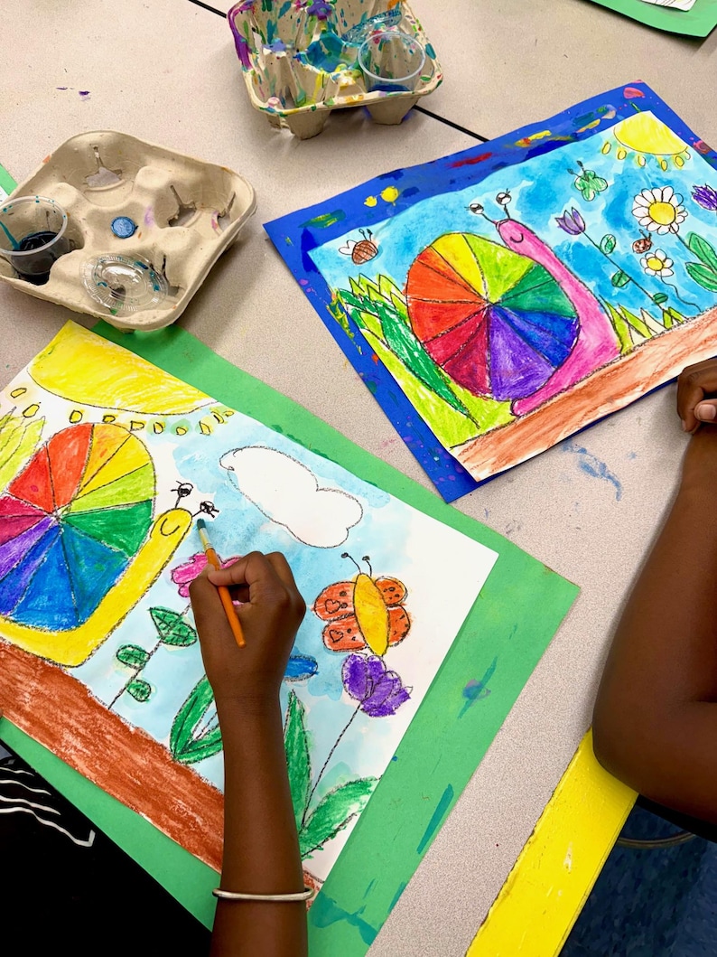 Fun & Easy Art Lesson for Kids | Elementary Art Project | Homeschool ...