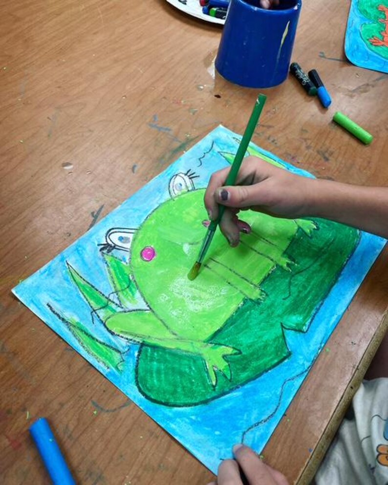 Fun & Easy Art Lesson for Kids | Elementary Art Project | Homeschool ...