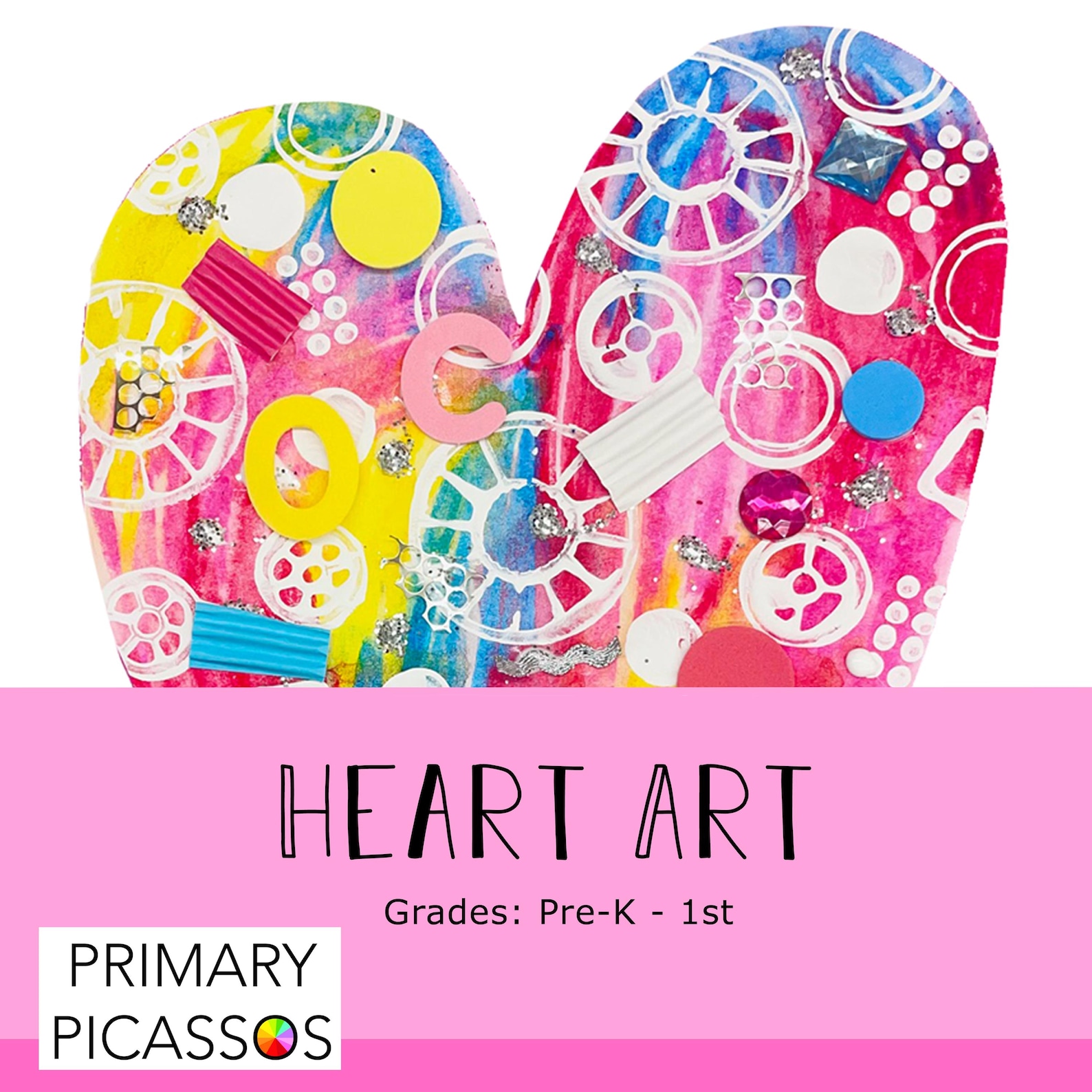 Art Lesson for Kids | Valentine's Day Art Project | Homeschool Art ...