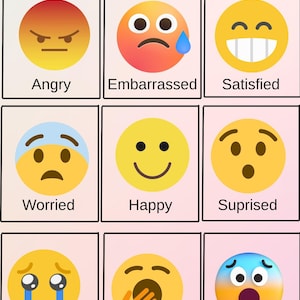 Feelings & Emotions Memory Game: Printable Flashcards for Kids (PDF ...
