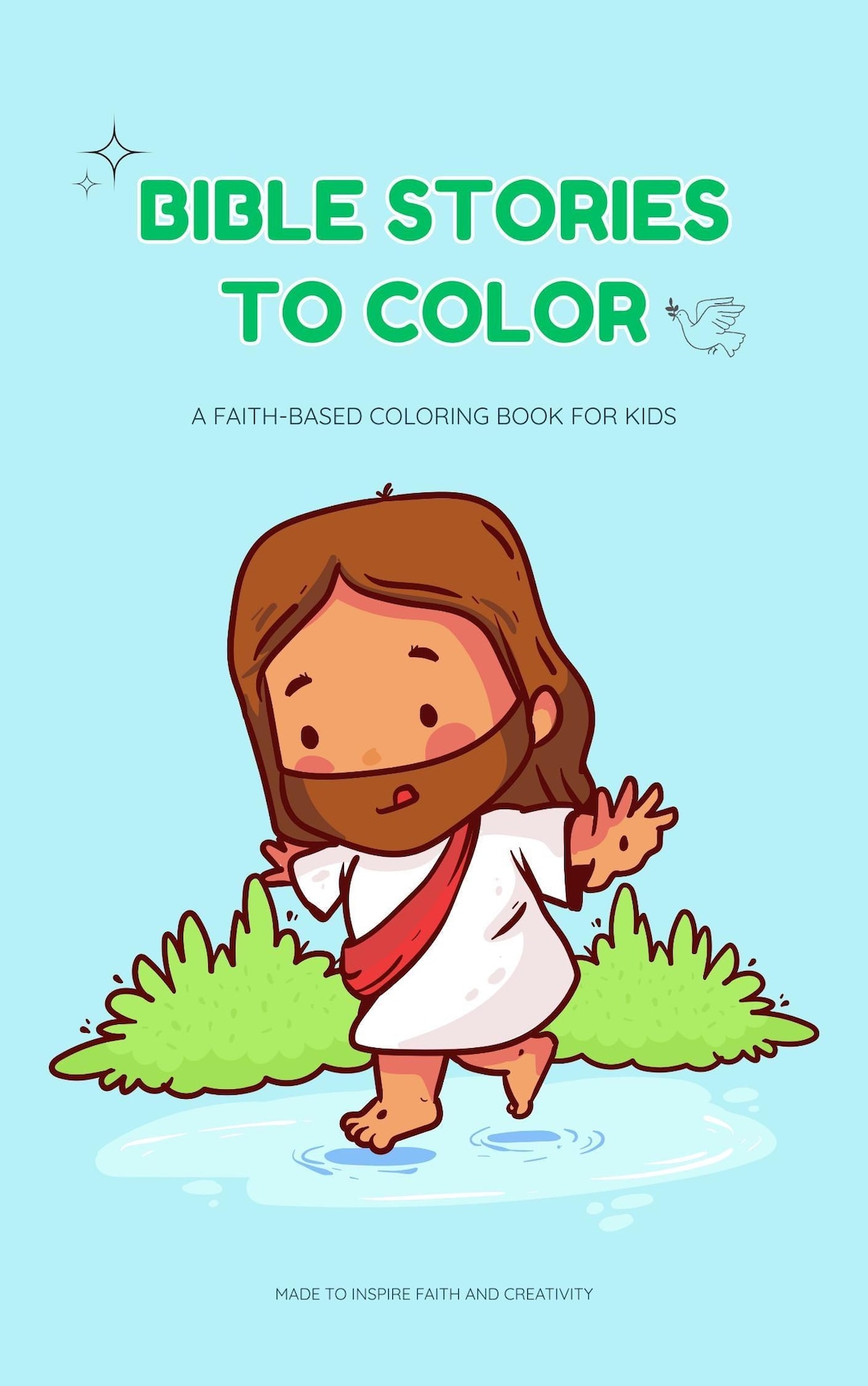 Bible Stories to Color for Kids | Christian Coloring Ebook PDF | Sunday ...